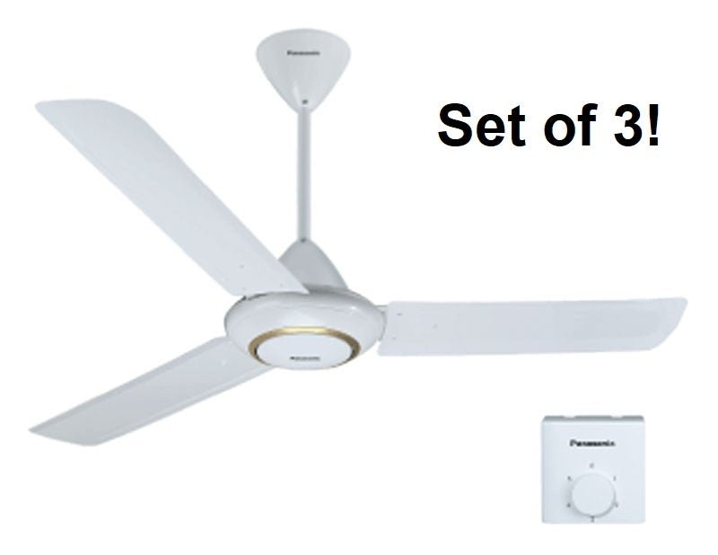 Panasonic F-56MZ2 220 Volt 56" 3-Room Ceiling Fans