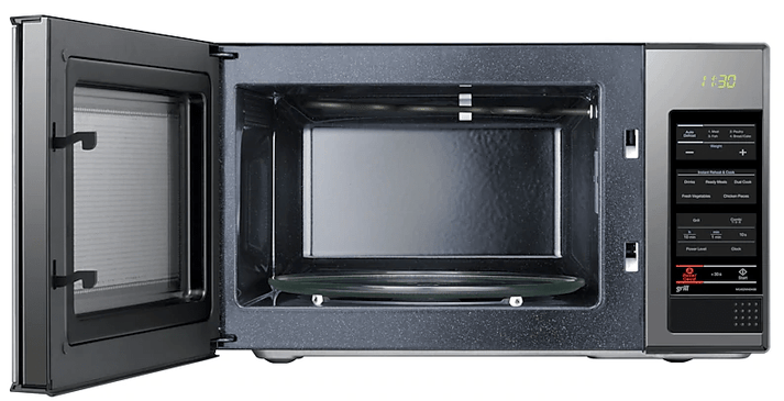 Samsung MG402 Black stainless finish with Black glass mirror 40 Liter ...
